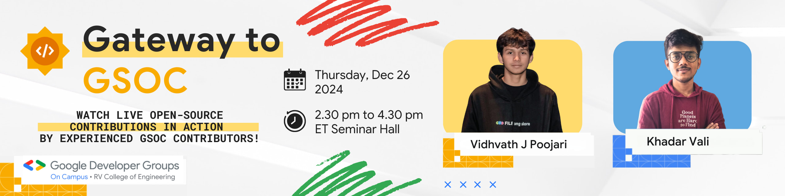 See Gateway to GSOC at Google Developer Groups GDG on Campus RV College ...